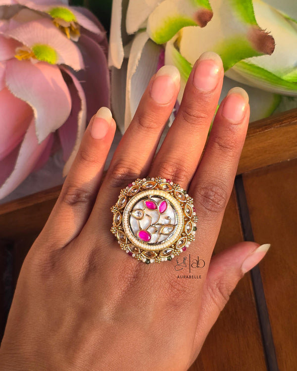 Soraya Round Adjustable Ring – Aurabelle